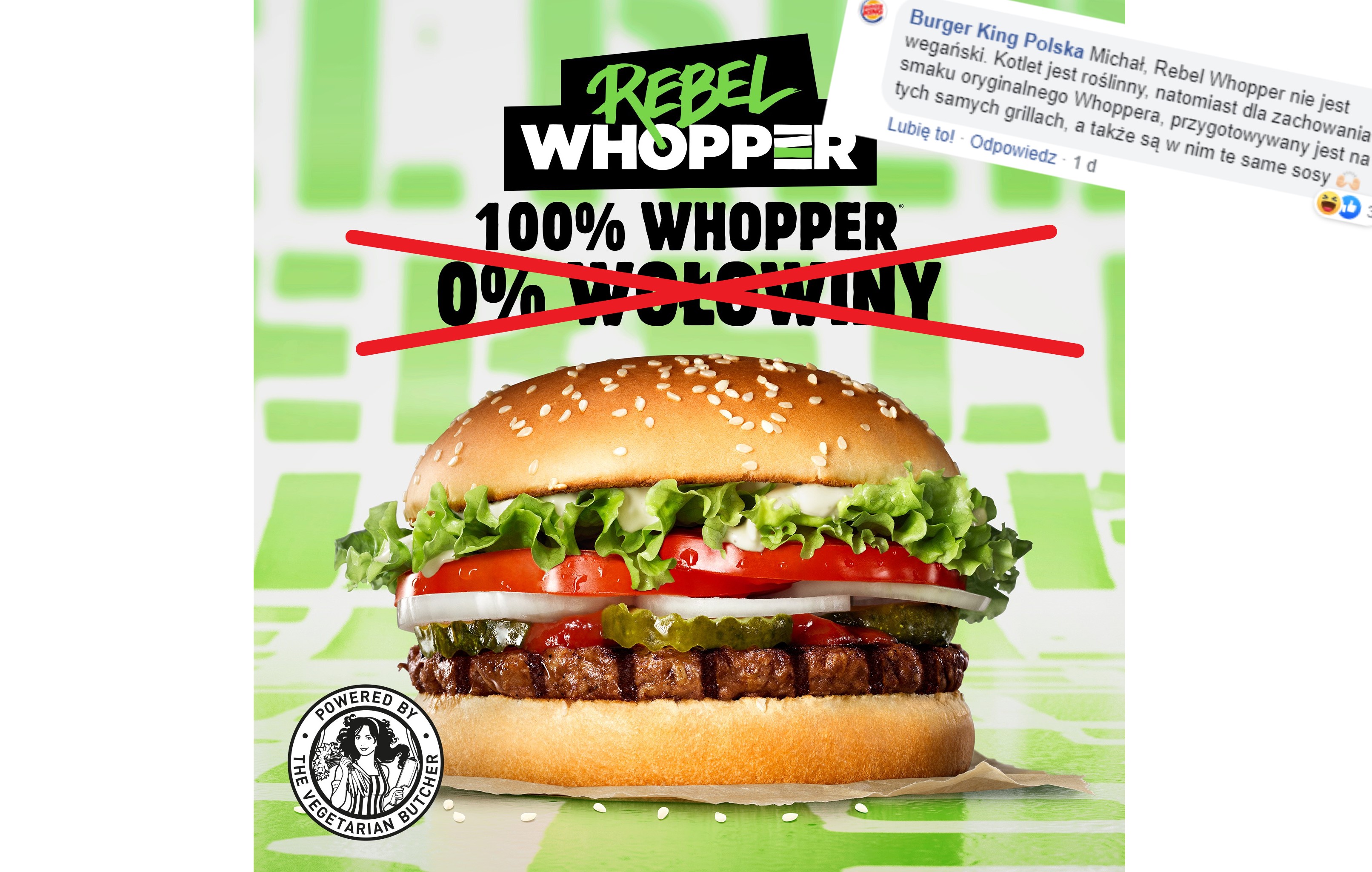 "Roślinny" burger jest smażony na tłuszczu wołowym. Dla kogo oferta ...