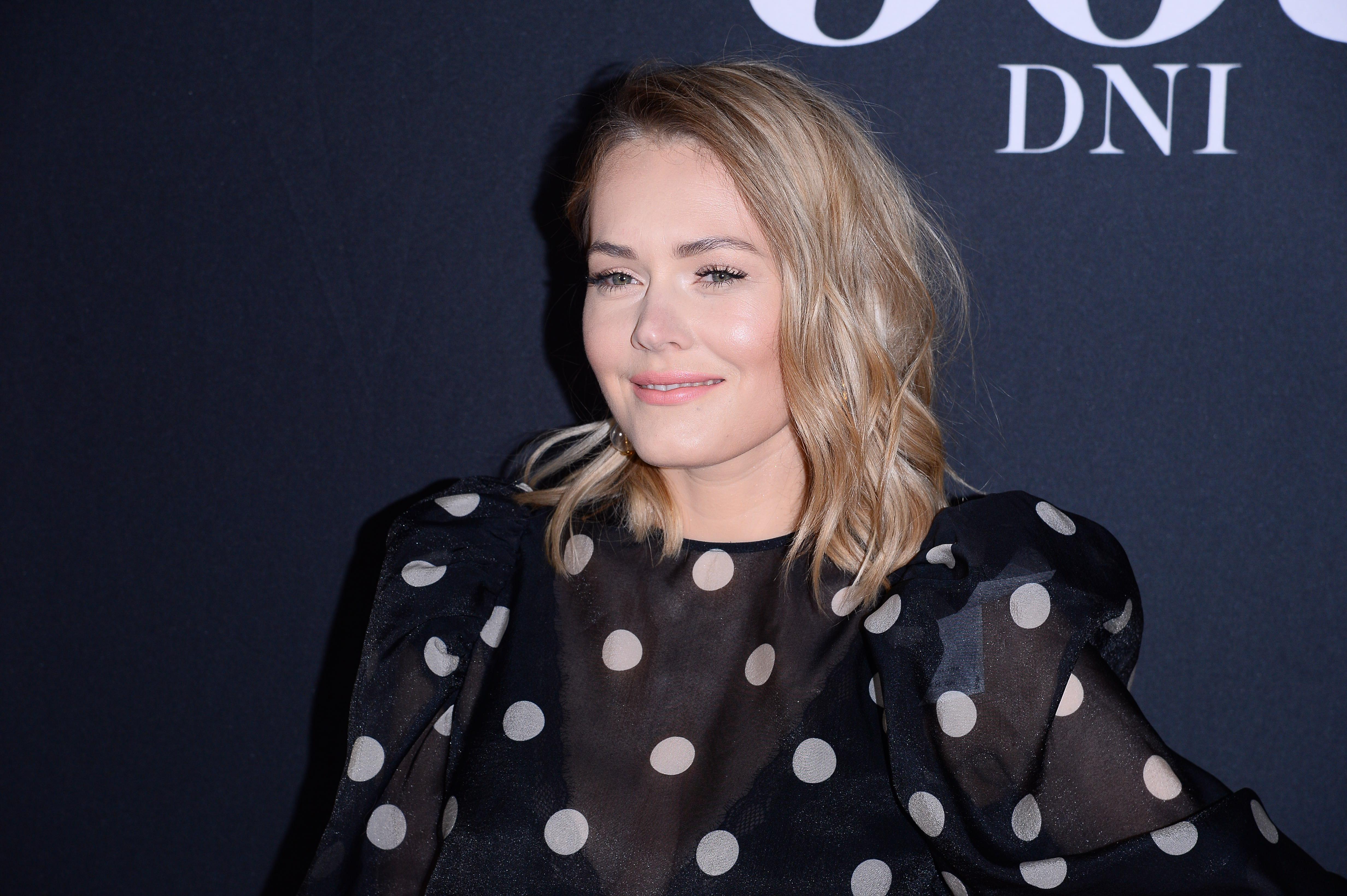 Magdalena Lamparska na konferencji filmu "365 dni". Wybrała ...